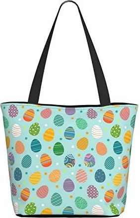 AOOEDM Sac &agrave; provisions pour femme aux oeufs color&eacute;s 33 x 27,9 x 17,8 cm. Le cadeau parfait pour la Saint-Valentin. Cest de la Saint-Valentin pour maman, fil
