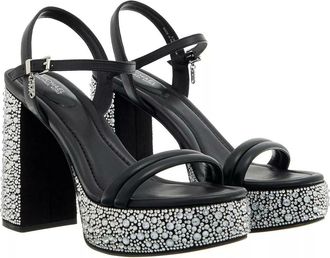 Michael Kors Damen LACI Platform Sandal, Black, 39.5 EU