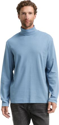 Tom Tailor Herren 1048614 Basic Rollkragenshirt, 28800-Faded Denim Blue, XXL