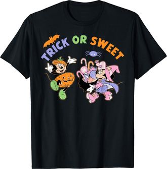 Disney Mickey & Minnie Trick or Sweet Cute Halloween T-Shirt