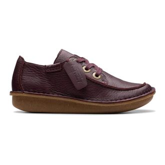 Clarks Schn&uuml;rschuh aus Leder - - Shoes - Damen - Rot - 35 1/2 EU