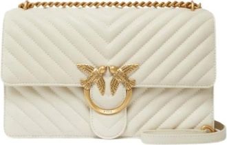 Pinko Pinko, Femme, Sacs, Blanc, Taille: ONE Size Mini Love Bag One