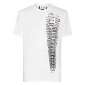 Philipp Plein T-Shirt Rundhals - - Tops - Herren - Wei&szlig; - 2XL