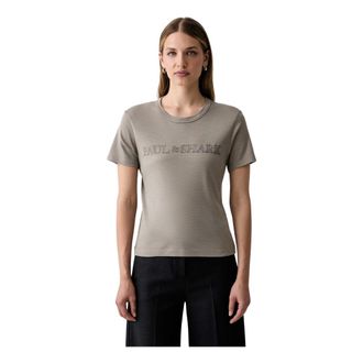 Paul & Shark T-shirt X-Soft en interlock de coton - Femme - Tops - Brun - Taille: 38 FR