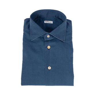 Kiton Herren, Shirts, Blau, MGr&ouml;&szlig;e