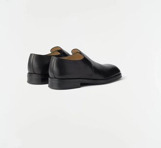 Christophe Lemaire Slip-On Leather Loafer - Black