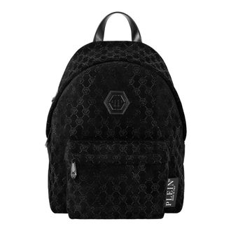 Philipp Plein Rucks&auml;cke - Rucksack Monogram Mit Schmucksteinen - Gr. unisize - in Schwarz - f&uuml;r Damen