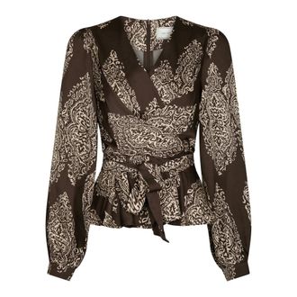 Neo Noir Femme, Blouses et Chemises, Brun, Taille: 40 FR Blouses & Chemisiers