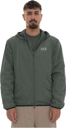 Emporio Armani Emporio Armani Ea7, Homme, Vestes, Vert, Taille: 3XL Bomber &agrave; Capuche Core