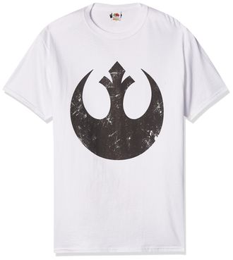 Star Wars Herren Alliance Emblem Symbol Graphic Logo T-Shirt, Weiß/Schwarz, XX-Large
