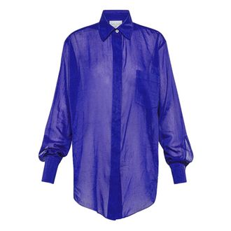 Forte_Forte Oversized Hemd - - Blouses & Shirts - Damen - Lila - M