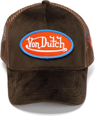 Von Dutch Shop F&uuml;r Von Dutch Velvet Trucker Baumwollbraune Kappen