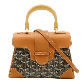 Goyard Pre-owned Saigon Coated Canvas 2way Bag - - Pre-owned - Damen - Braun - ONE SIZE