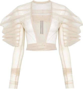 Rick Owens Femme, Blouses et Chemises, Beige, Taille: 38 FR Outerwear Rick Owens