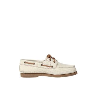 Timberland Femme, Chaussures, Blanc, Taille: 35 1/2 EU Mocassins Classiques en Cuir