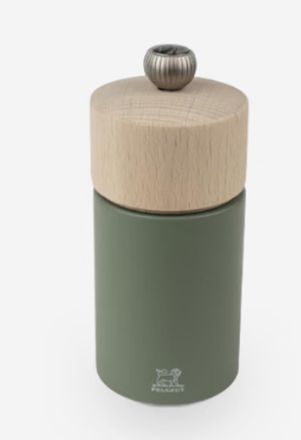 Peugeot Pfefferm&uuml;hle, 12 cm, olivgr&uuml;n, Buchenholz