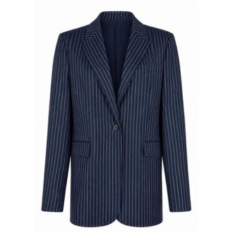 Pinko Pinko, Femme, Vestes, Bleu, Taille: 38 FR Garden Blazer