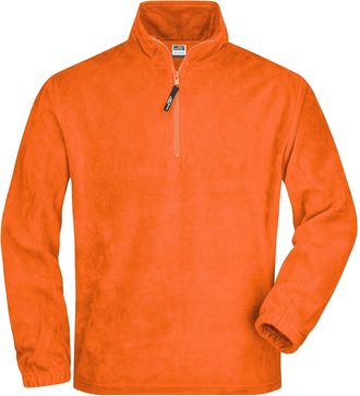 James & Nicholson Fleece Sweat - aus pflegeleichtem Anti-Pilling-Fleece für Damen und Herren | Farbe: orange | Grösse: XXL