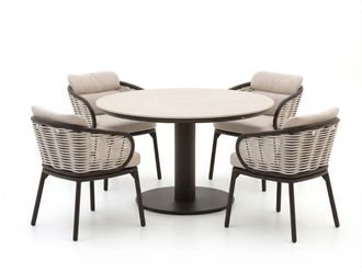 Apple Bee Pine Key/Melville &oslash; 140 cm Gartenm&ouml;bel-Set 5-teilig