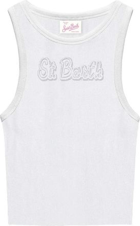 MC2 Saint Barth Femme, Tops, Blanc, Taille: 40 FR Ada Tank Top