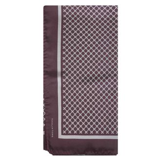 Tagliatore Geometrischer Seidenschal - - Accessories - Herren - Lila - ONE SIZE
