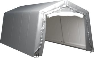 Festnight Lagerzelt Garagenzelt Carport 300x600 cm Stahl Wasserfest Zeltgarage Weidezelt Foliengarage Fahrradgarage Lagerzelt Winterfest Weidezelt PVC Plane und