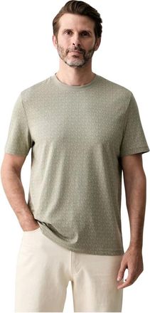 Michael Kors T-shirt Monogram - Homme - Tops - Vert - Taille: M