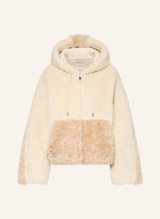 Mrs & Hugs Mrs & Hugs Kunstfell-Jacke beige