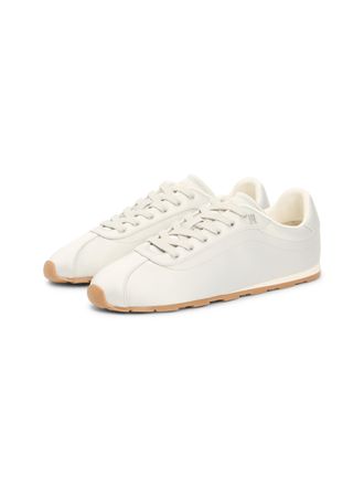 Tommy Hilfiger Sneaker TOMMY HILFIGER TH BELLA LOW RUNNER SATIN, Damen, Gr. 36, hellgrau, Textil, unifarben, Schuhe Sneaker, Freizeitschuh, Halbschuh, Schn&uuml;rer mit s