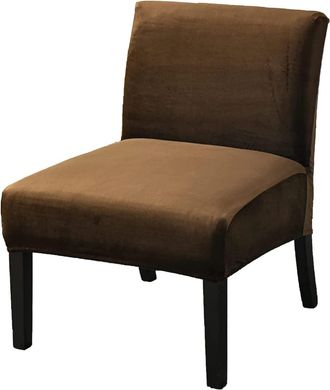 Generic Samt Stuhlh&uuml;lle Ohne Armlehnen, Elastisch & rutschfest - Katzensicherer Sessel&uuml;berzug F&uuml;r Wohnzimmer Und Hotel, Moderner Minimalismus, Maschinenwaschb