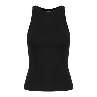 Gestuz Logo Tank Top Slim-fit - - Tops - Damen - Schwarzk - S