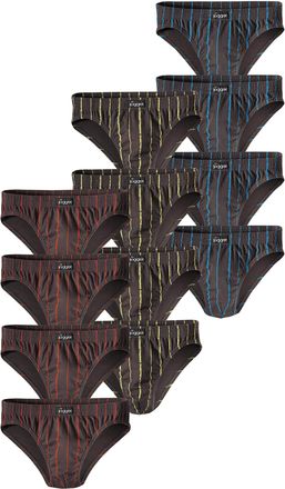 Le Jogger Herren Slips bunt gestreift | 12 St&uuml;ck (5, bunt)