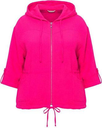 Miamoda Longbluse Musselin-Bluse Komfort Fit 3/4-&Auml;rmel