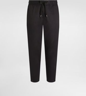 Dolce & Gabbana Jogginghose Baumwollstretch Mit Plakette - Mann Hosen Und Shorts Blau Baumwolle 50