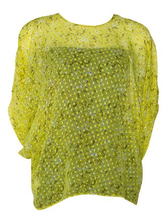 Giambattista Valli blouse en soie - Jaune