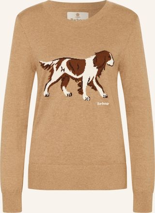 Barbour Pullover Fareham braun