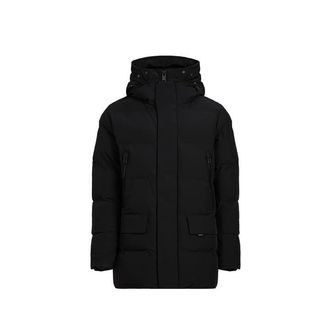 KRAKATAU Parka droite &agrave; capuche unie