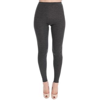 Dolce & Gabbana Femme, Pantalons, Gris, Taille: 32 FR Collants de cachemire de luxe &agrave; taille haute