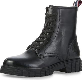 s.Oliver Bottines Plates en Dentelle pour Femme 5-25203-43, Black 5 25203 43 001, 39 EU