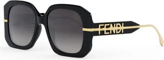 Fendi Fendigraphy Square Sonnenbrille - - Accessories - unisex - Schwarzk - 55 MM