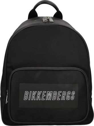 Dirk Bikkembergs Homme, Sacs, Noir, Taille: ONE Size Sac &agrave; dos en similicuir et tissu
