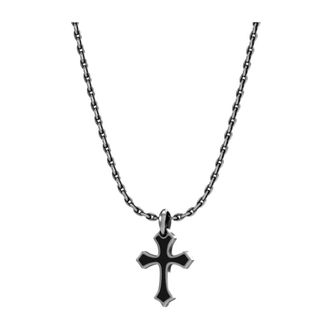 John Richmond Femme, Accessoires, Gris, Taille: ONE Size Collier avec croix stylisée