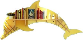 Generic Regal f&uuml;r Sammlerst&uuml;cke An Der Wand Befestigtes B&uuml;cherregal, Das An H&auml;ngt, Einfache B&uuml;cherregale, Delfin-B&uuml;cherregal, Home-Office-Display-Regal B&uuml;rore