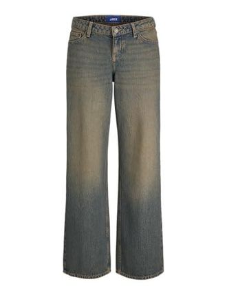 Jack & Jones Jxpalermo Loose LW Jeans R230 DNM Ln Ample, Denim Bleu m&eacute;dium, 28W / 30L Femmes