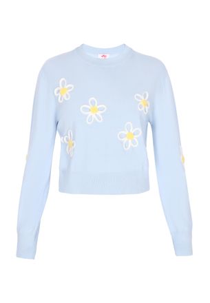 Mymo Pullover Frauen hellblau