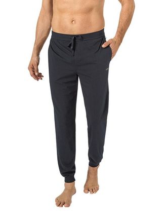 HUGO BOSS Herren Sweatpants blau Baumwolle unifarben
