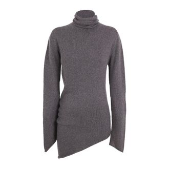 Cortana Femme, Pulls, Gris, Taille: 42 FR Snow, pull à col roulé en laine et cachemire gris chiné