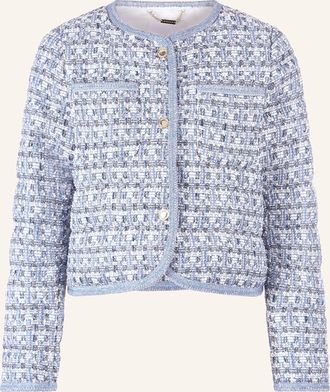 Rich & Royal Tweed-Jacke Mit Glitzergarn blau