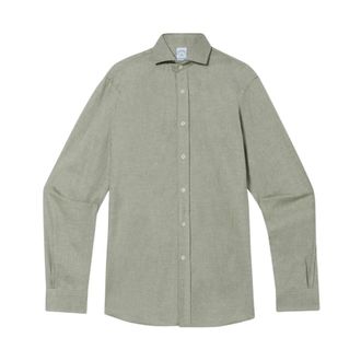 Brooks Brothers Chemise Coupe Ajust&eacute;e avec Col &Eacute;tal&eacute; - Homme - Chemises - Vert - Taille: S