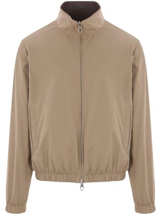 Loro Piana veste imperm&eacute;able zipp&eacute;e &agrave; bords contrastants - Tons neutres